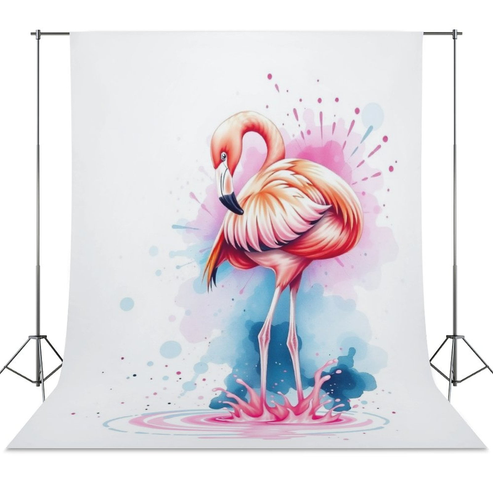 Flamingo Decorations BackdropPortrait Photography Background Photozone ...