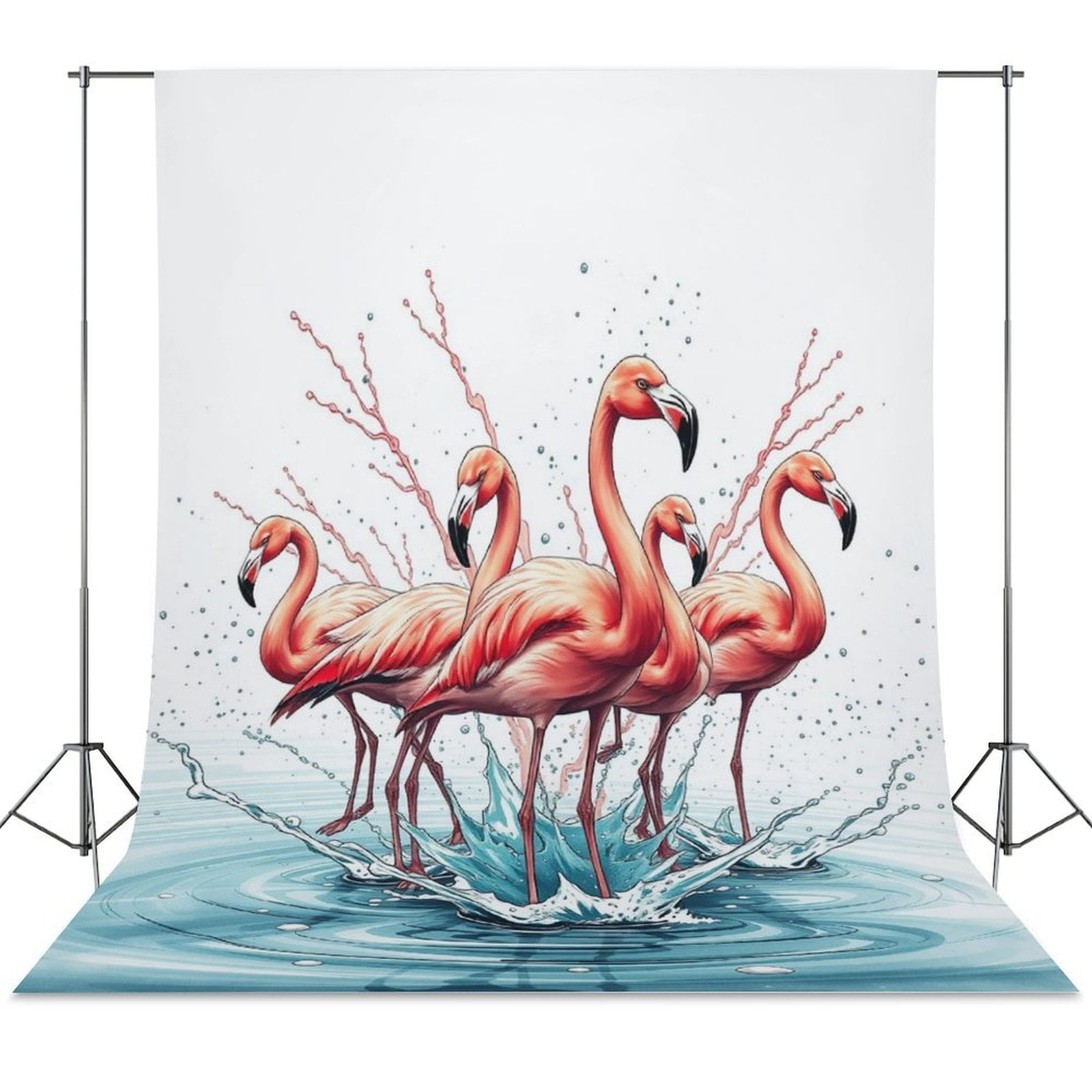 Flamingo Decorations BackdropPortrait Photography Background Photozone ...