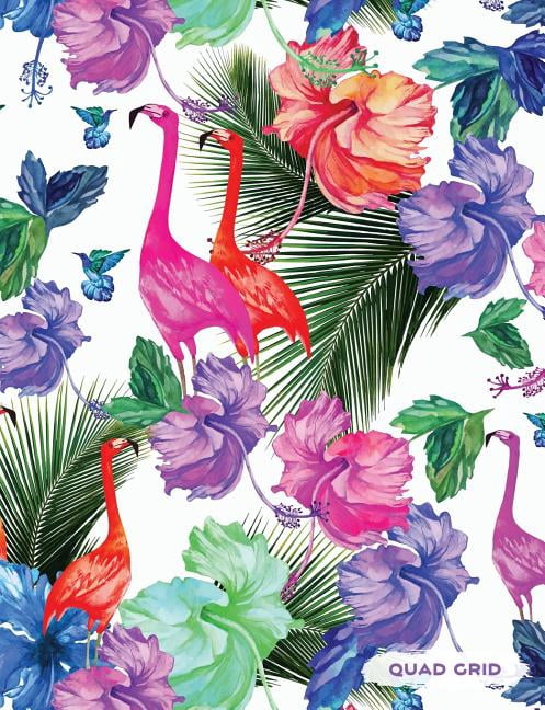 Flamingo Designs: Quad Grid : Flamingo Composition Notebook Graph Ruled ...