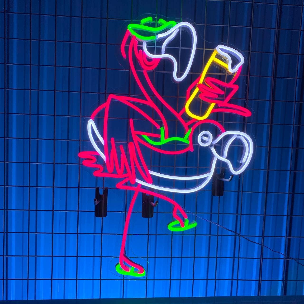 Flamingo Drink Beer Neon Signs, Bar Pub Beer Club Wall Deco - Walmart.com