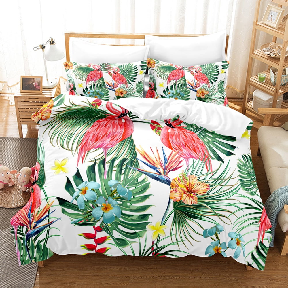 Animal Flamingo Bedding Set Flamingo Duvet Cover Flamingo Quilt Cover ...