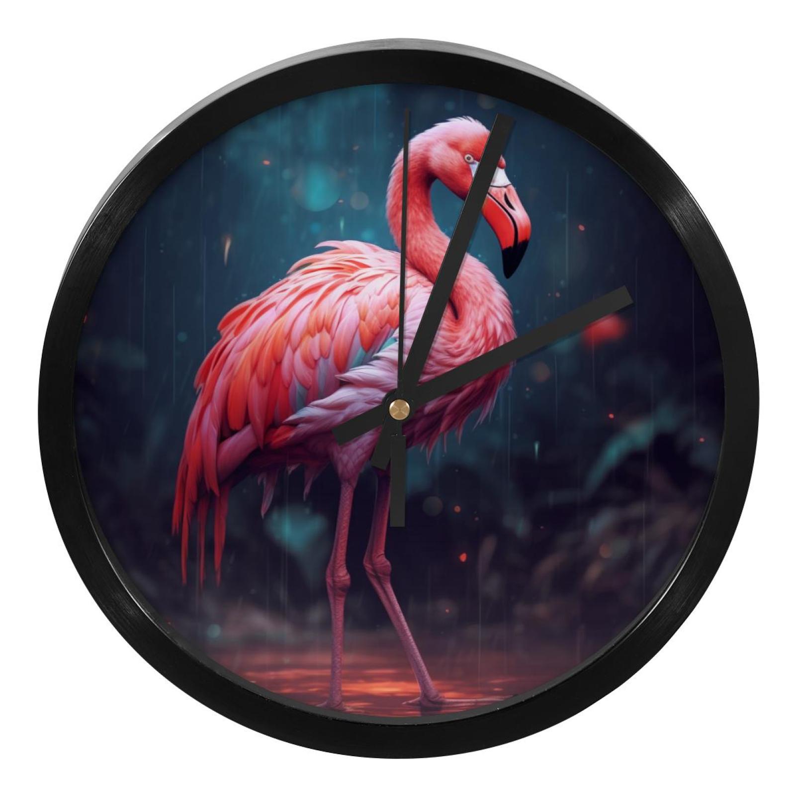 Flamingo Elegant Mother's Day Wall Clock for Grandma | Silent and ...