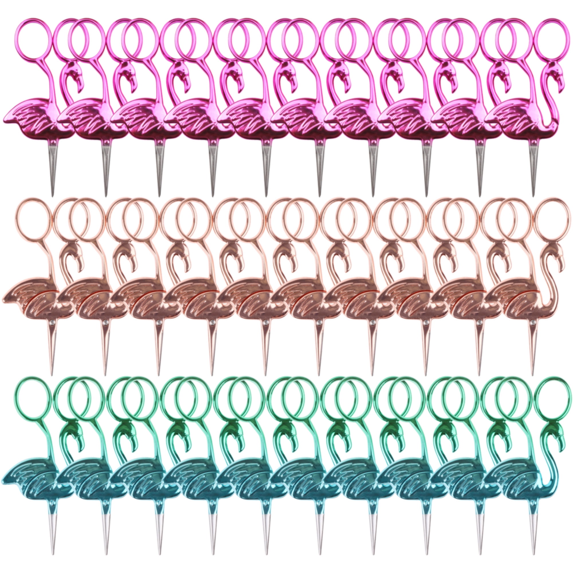 JubileeYarn Flamingo Embroidery Scissors - Pink, Rose Gold, Mint - 30 ...