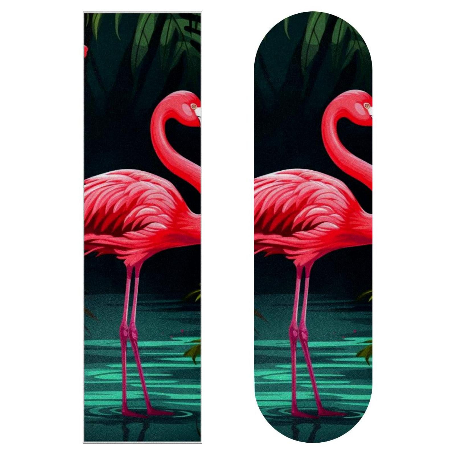 Flamingo Emery Surface Skateboard Grip Tape Stickers (Pack of Two) 8 ...