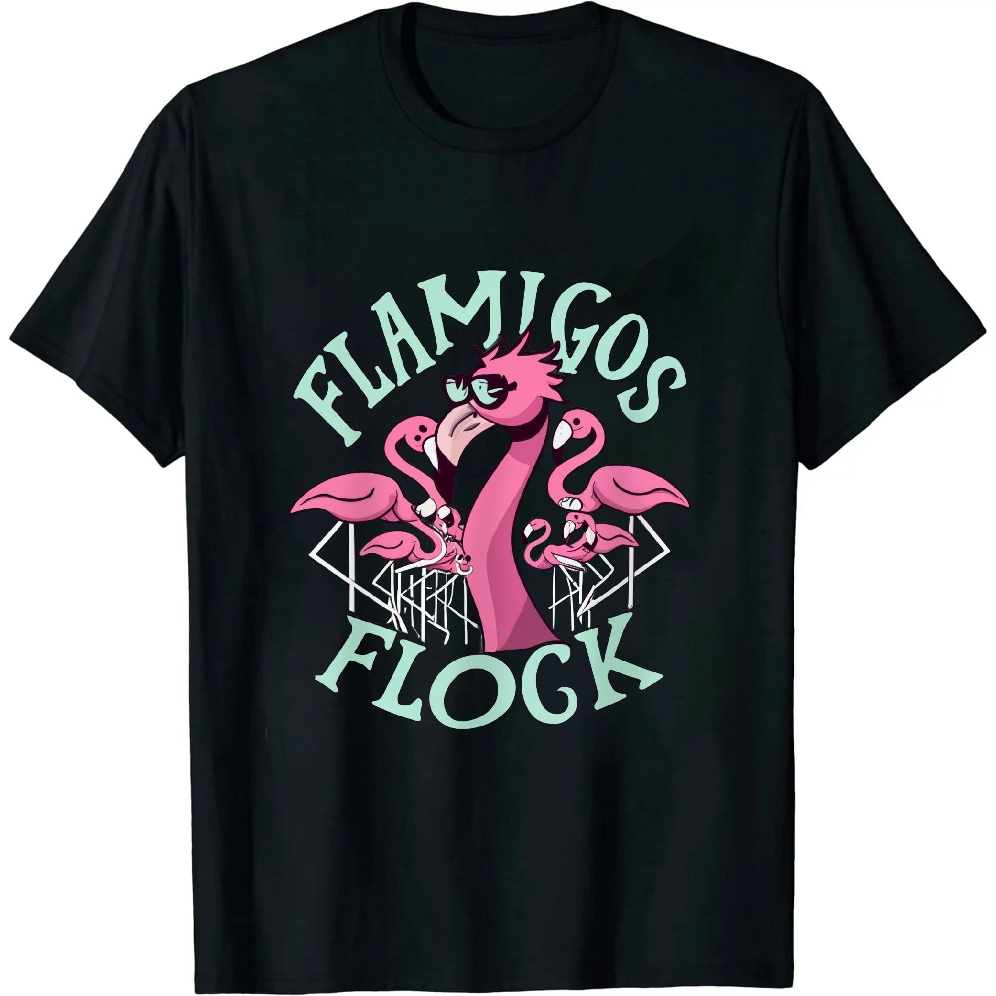 Flamingo Flock T-Shirt - Walmart.com