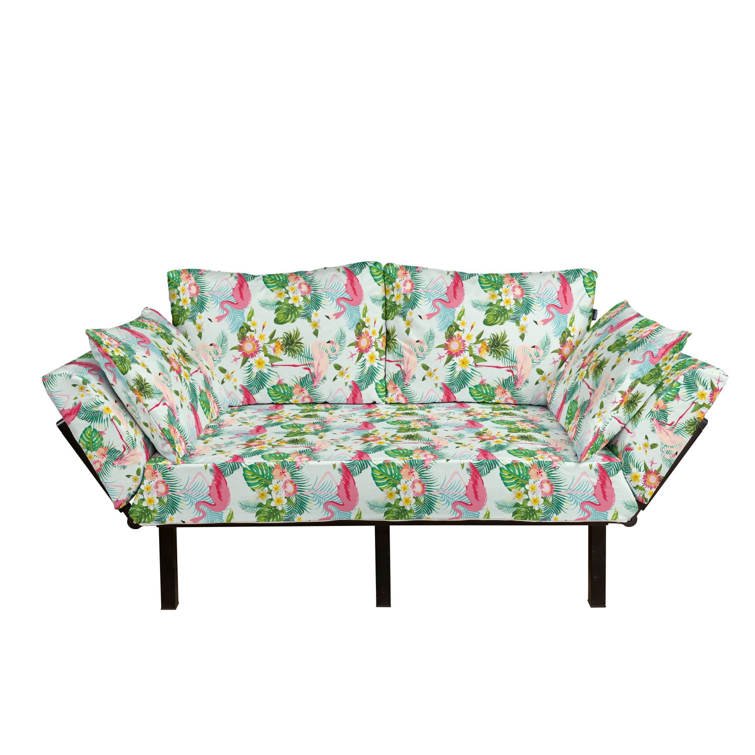 Flamingo Futon Couch, Fresh Exotic Jungle Rainforest Island Climate ...
