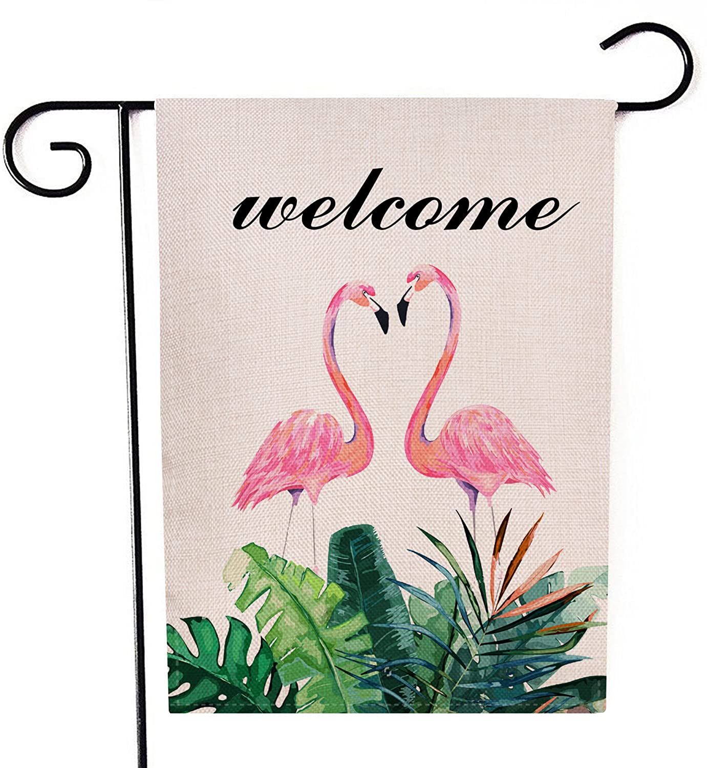 Flamingo Garden Flag Vertical Double Sided Farmhouse Summer Autumn Fall ...