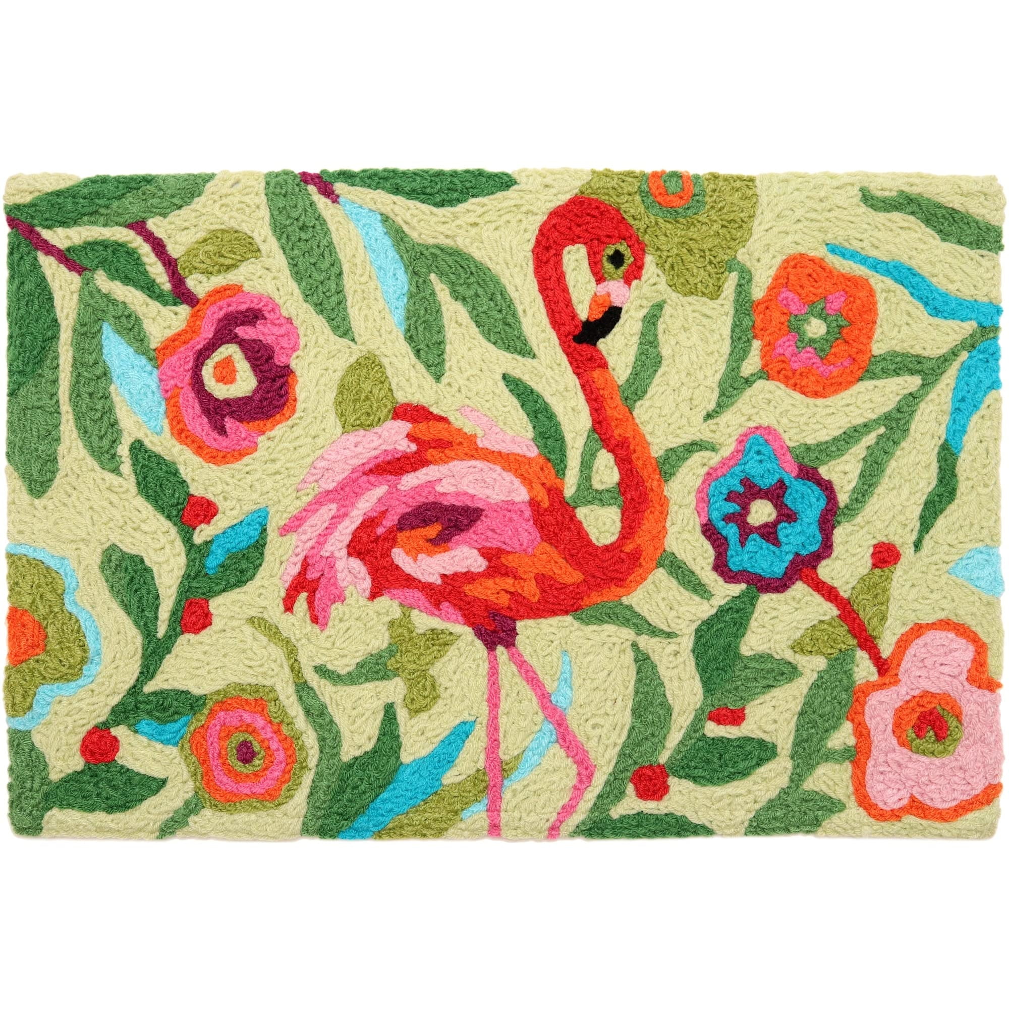 Flamingo Garden Jellybean Accent Washable Rug 20" x 30" JB-SYW001 ...