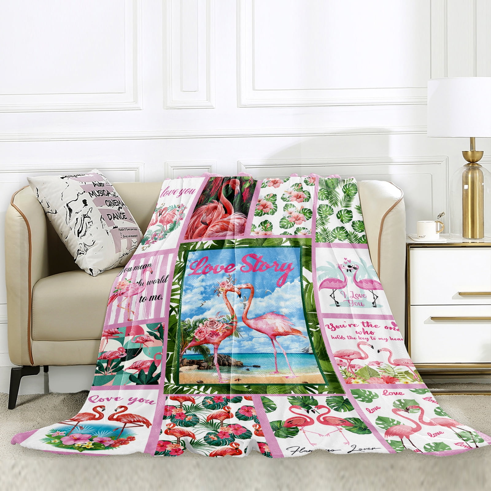Flamingo Gifts for Women Fuzzy Blanket, Plush Blanket, Fluffy Blanket ...