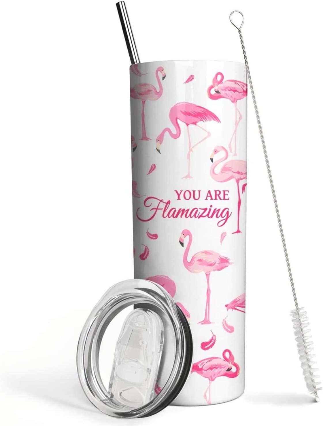 Flamingo Gifts For Women -Pink Flamingo Cup - Insulated Double Wall ...