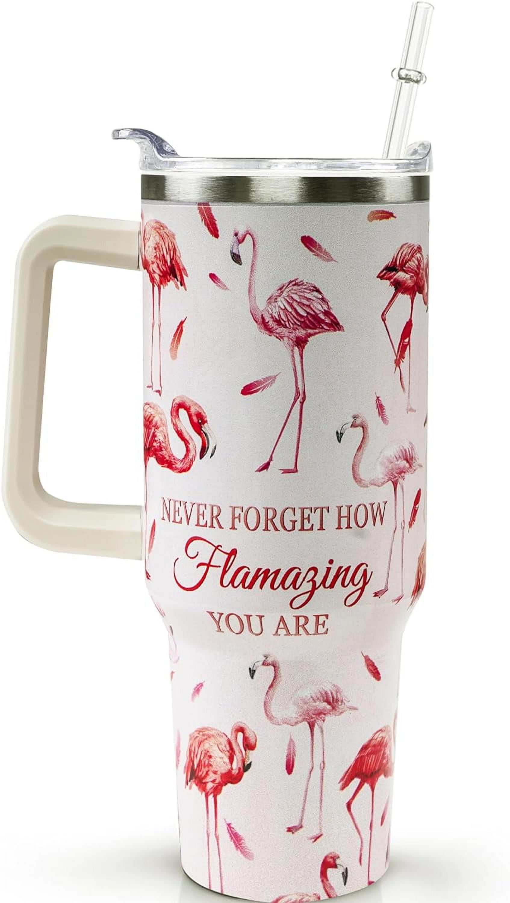 Flamingo Gifts For Women, Pink Flamingo Cup, Insulated Double Wall ...