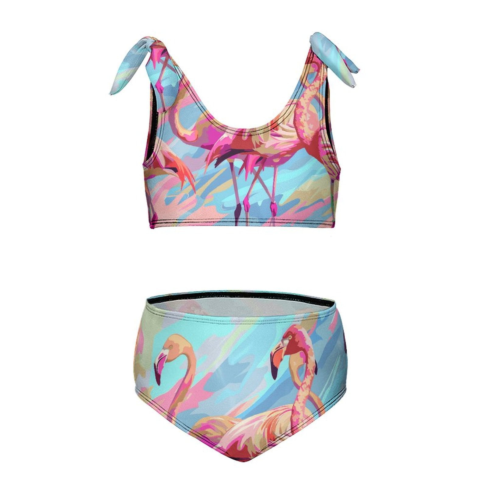 Flamingo Girls' 2-Piece Tankini Swimsuit - Walmart.com