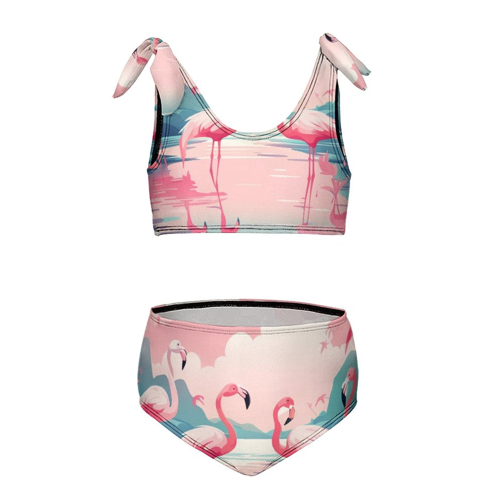 Flamingo Girls' 2-Piece Tankini Swimsuit - Walmart.com