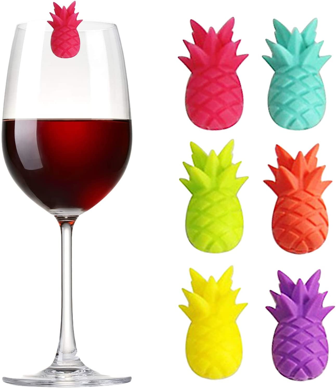 Flamingo Glass Marker - Silicone Glass Markers for Drinks - Multicolor ...