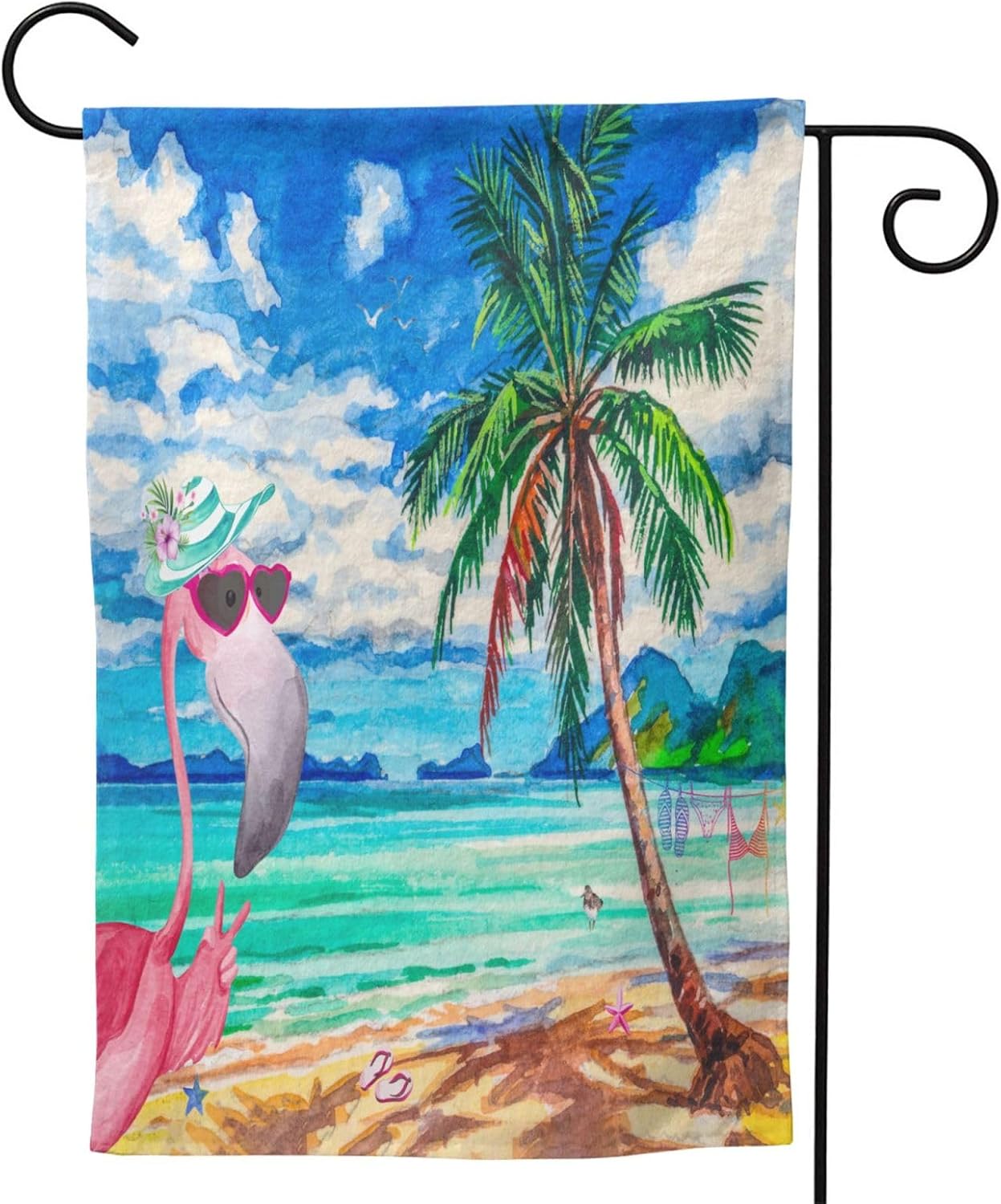 Flamingo Graden Flag 28x40 Inch Outdoor Outside With Grommets Spring ...