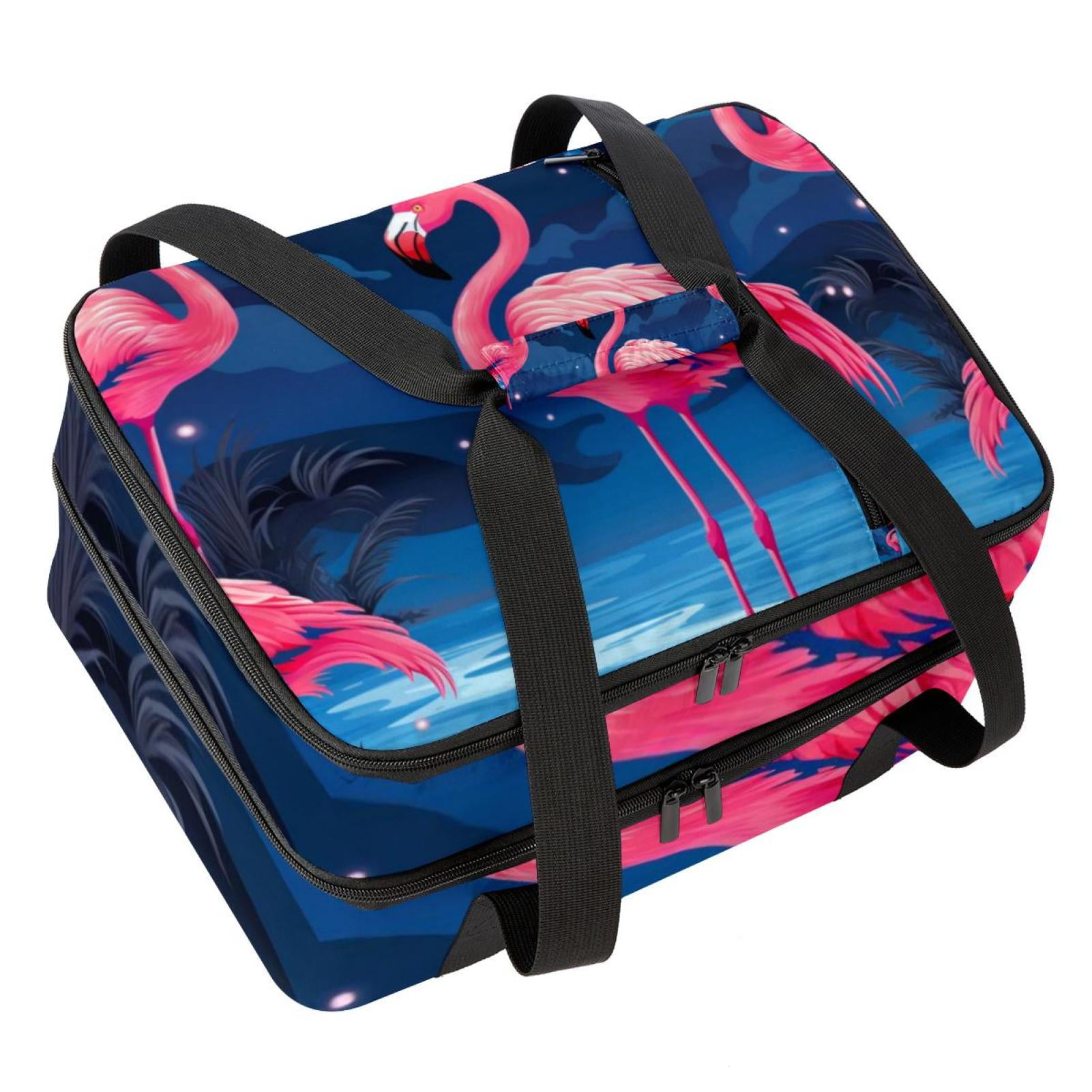 Flamingo Insulated Double Layered Lunch Bag with Two Compartments ...