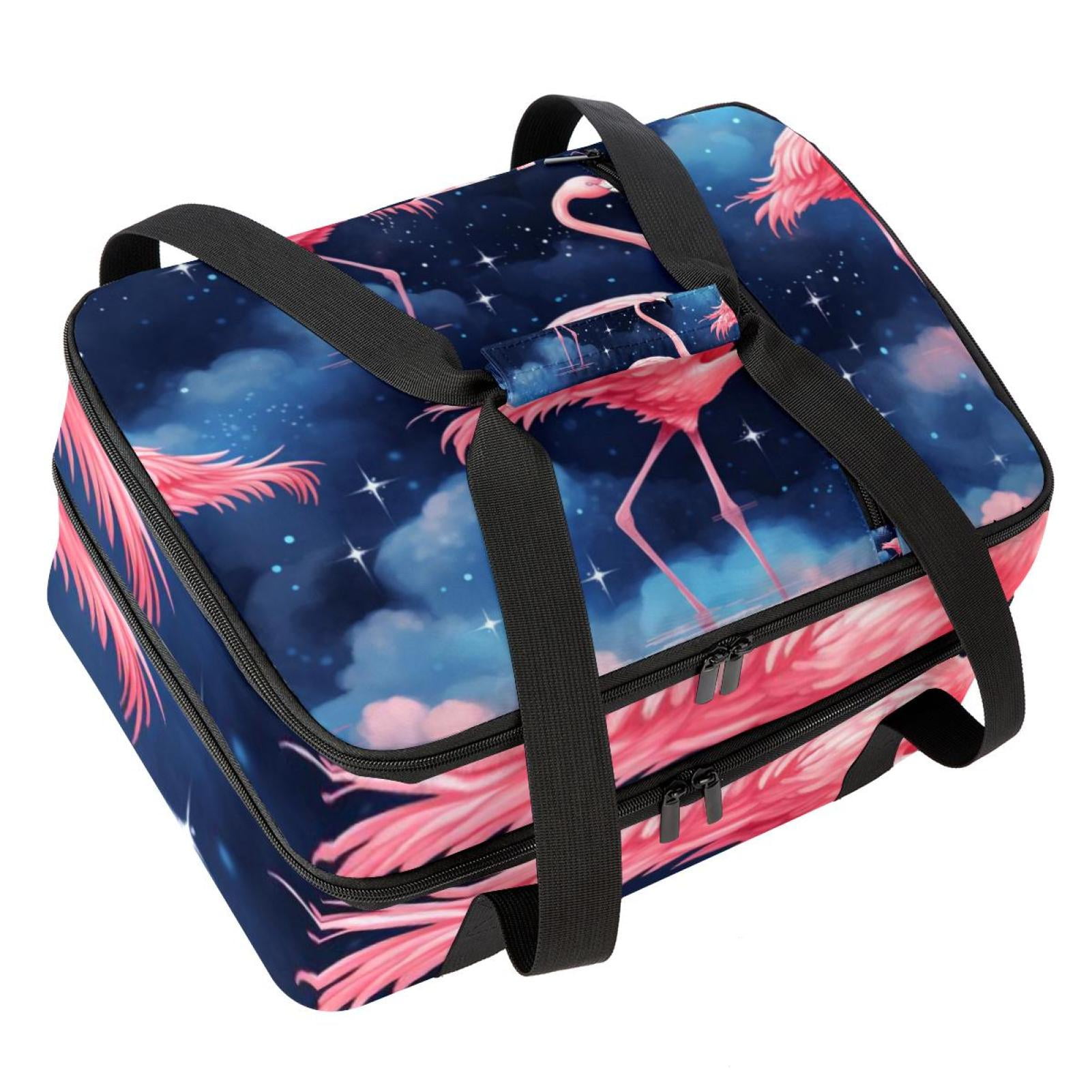Flamingo Insulated Double Layered Lunch Bag with Two Compartments ...