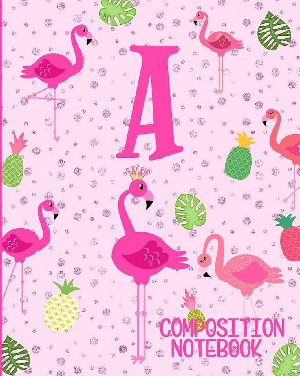 Flamingo Journals Composition Notebooks (Paperback), 8 in x 10 in, Pink ...