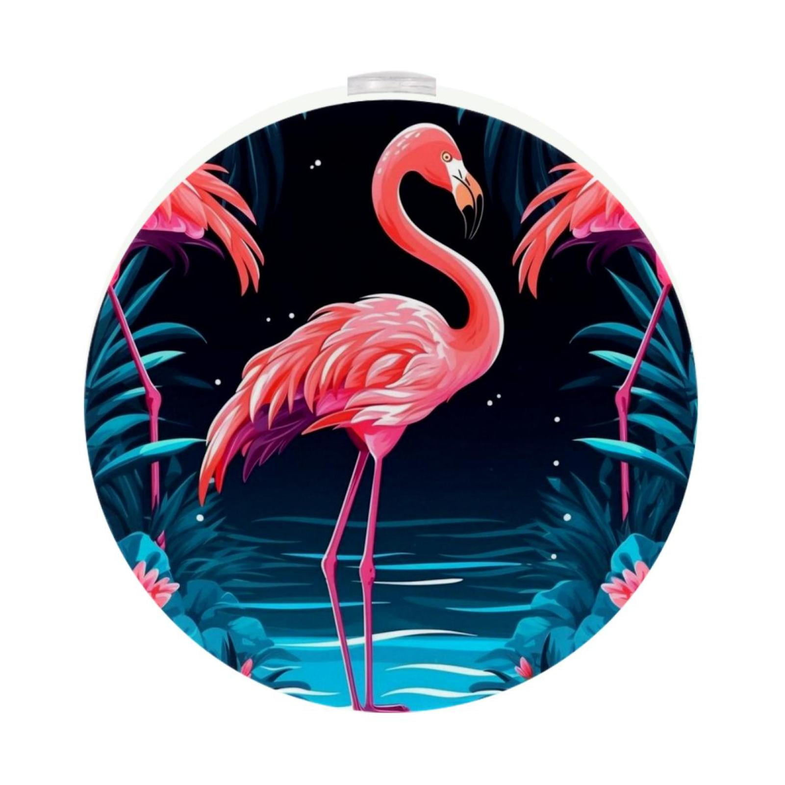 Flamingo LED Round Night Light (2PCS) – Energy Efficient Plug-in Lamp ...