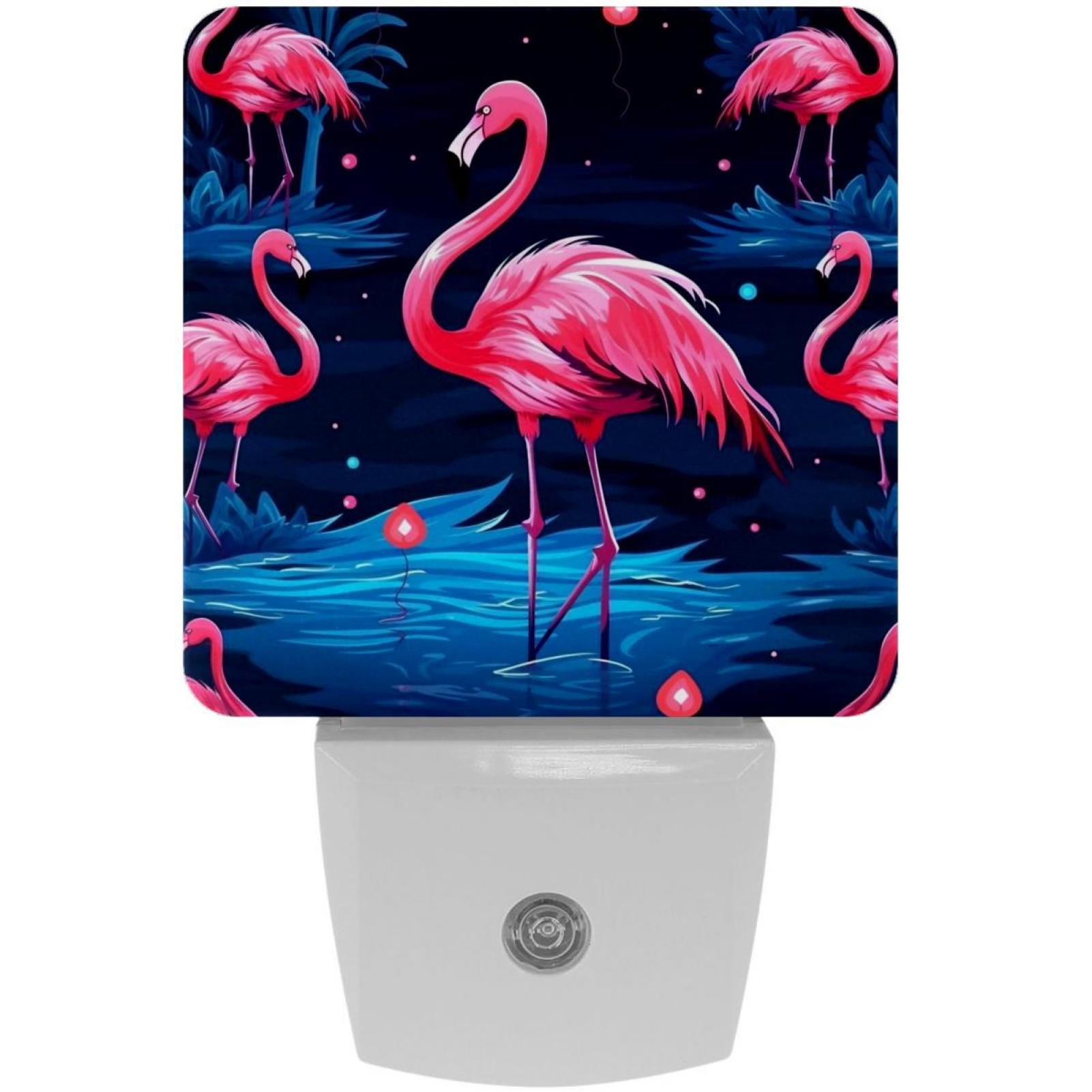 Flamingo LED Square Night Light - Soft Glow Plug-in Lamp with Dusk to ...