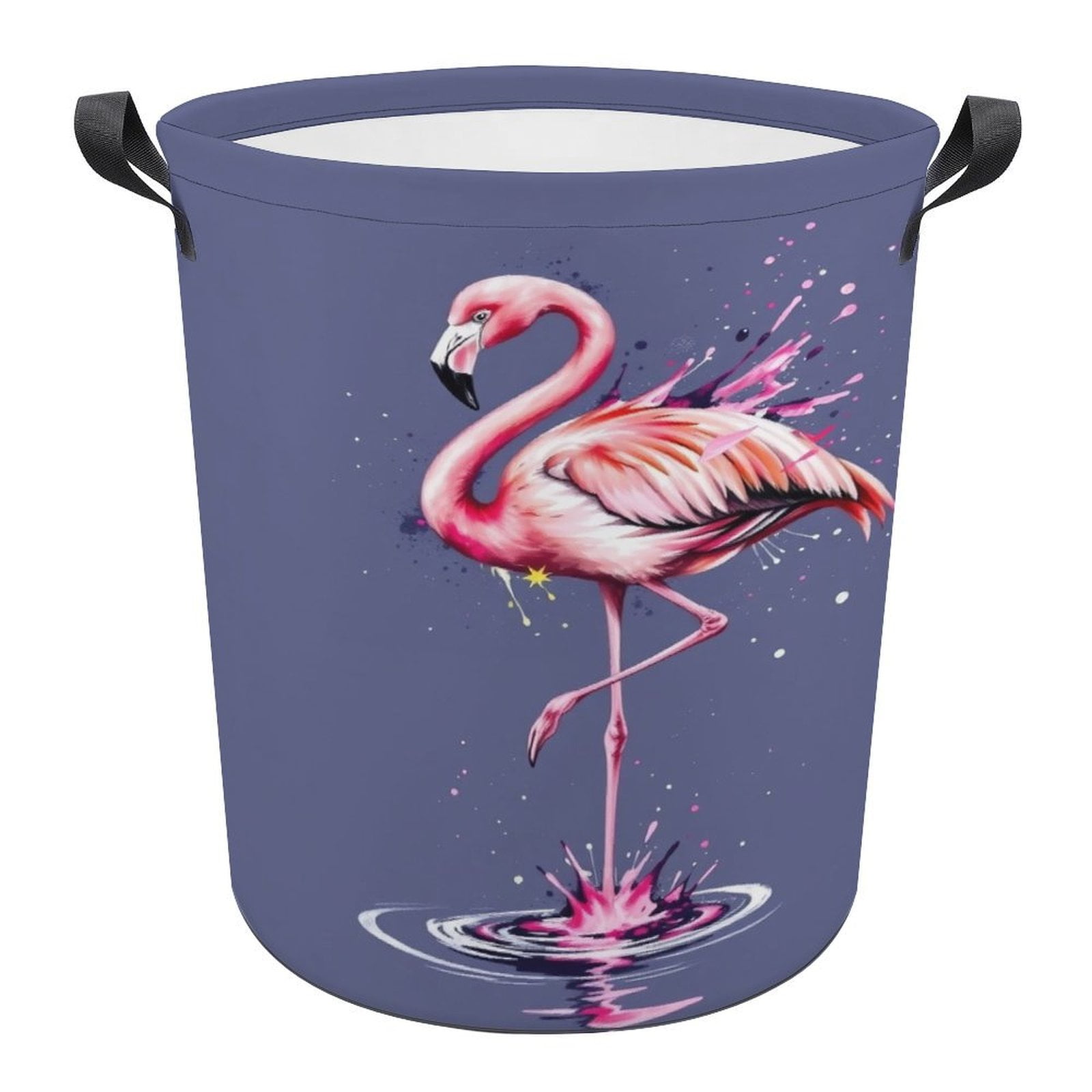 Flamingo Laundry Basket Foldable Physical Culture Clothes Hamper for ...