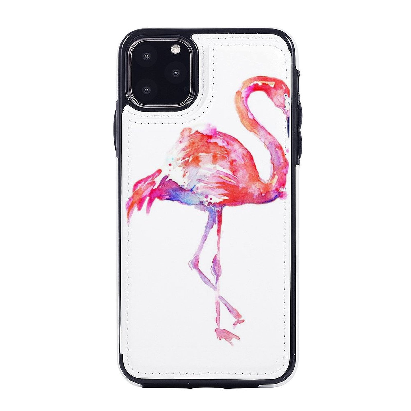 Flamingo Leather Wallet Case for iPhone 16 15 14 13 12 11 Pro Max ...