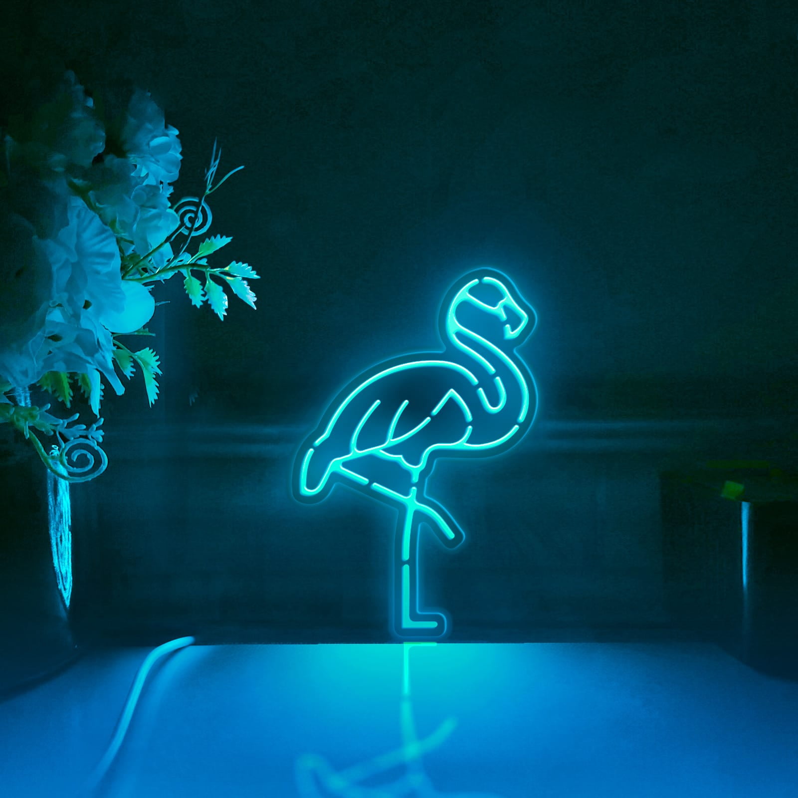 Flamingo Led Light Box, Dimmable Neon-Like Light Signs USB Power for ...
