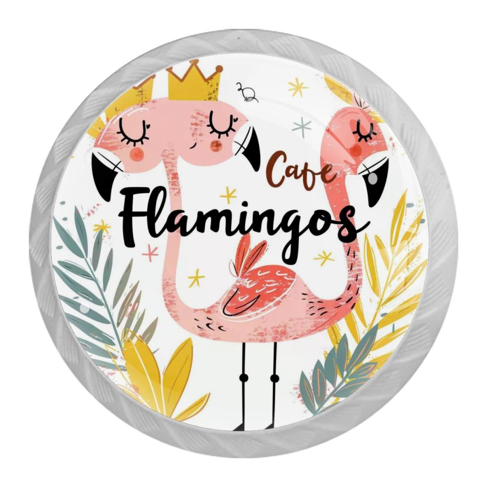 Flamingo Letter Custom Drawer Knobs - Transparent Cabinet Knobs ABS ...