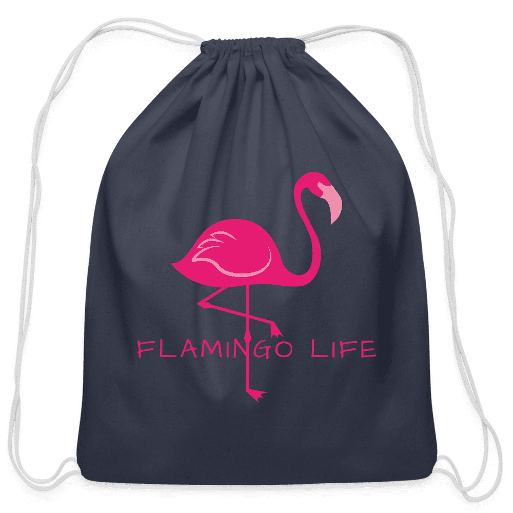 Flamingo Life Cotton Drawstring Bag - Walmart.com