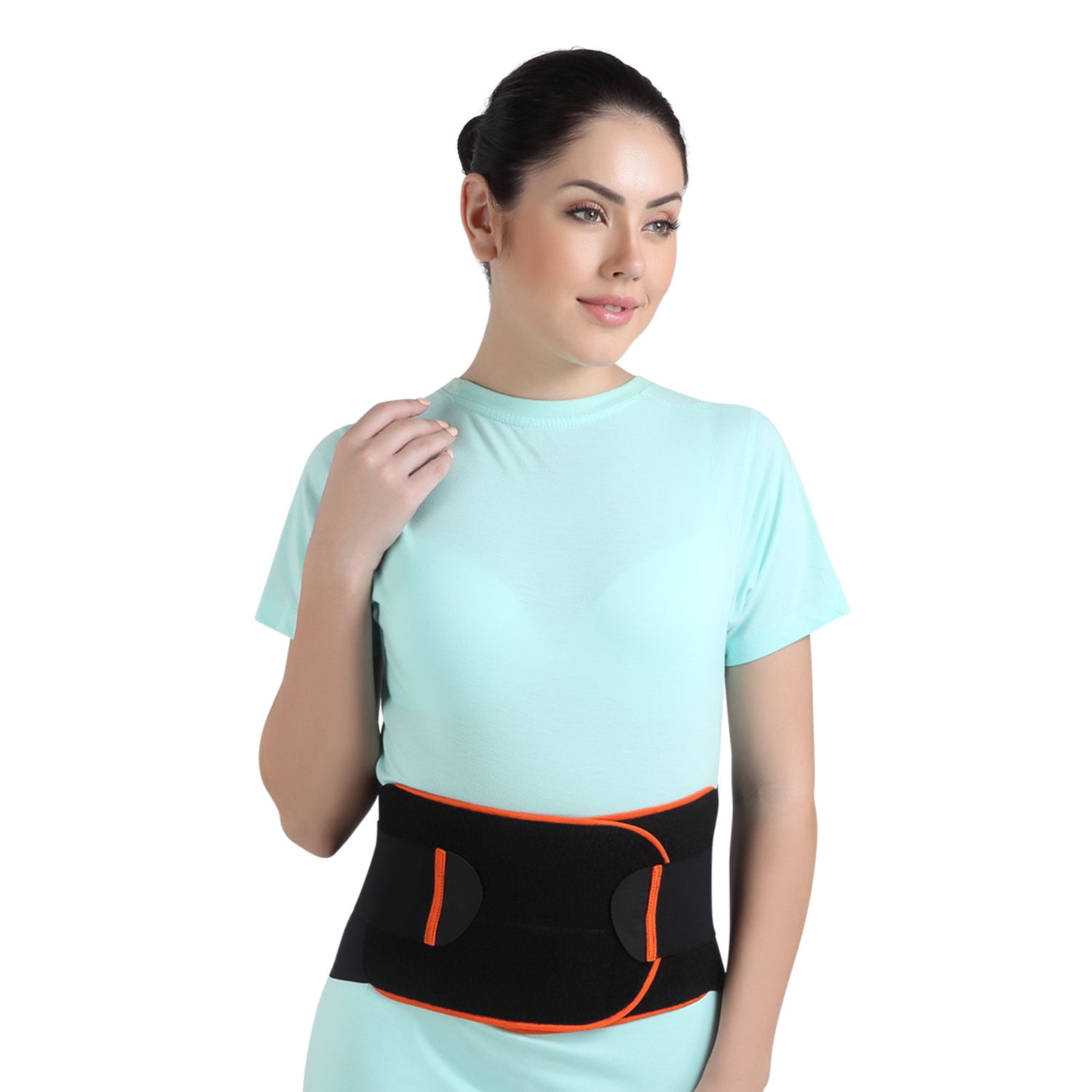 Flamingo Lumbar Sacro Belt Universal | Black & Orange | 1 piece ...