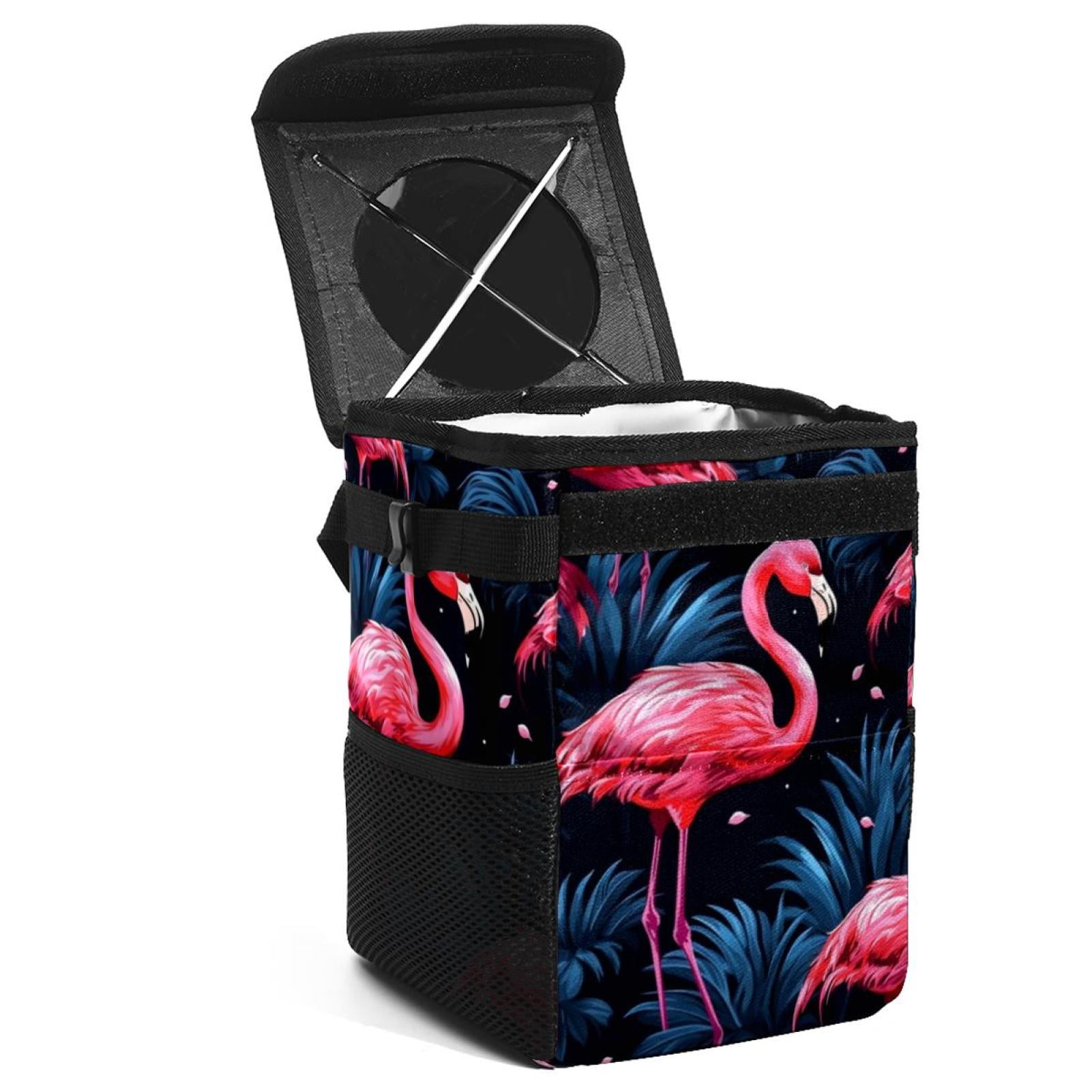 Flamingo Mini Trash Can Car Garbage Can Trash Can for Car - Foldable ...