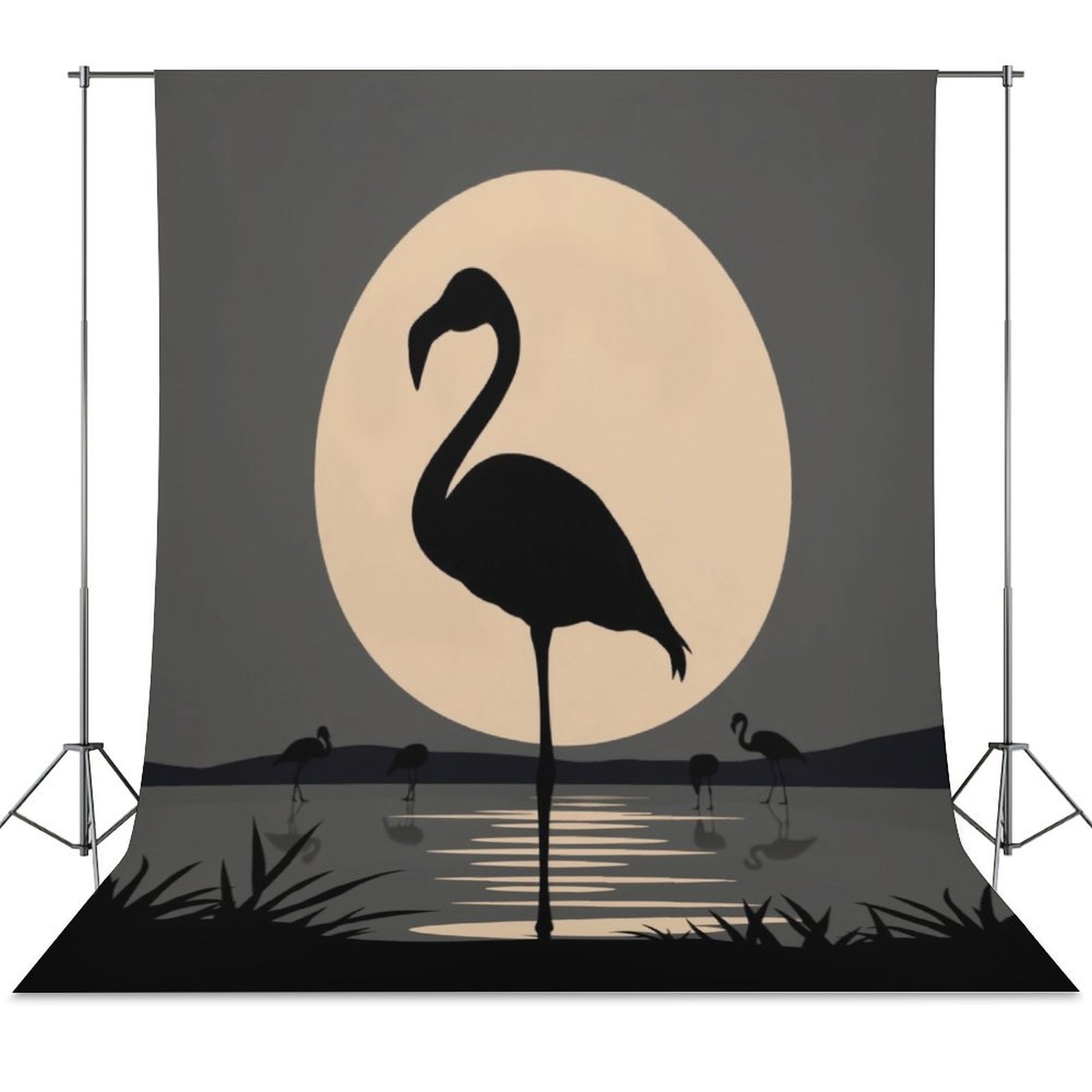Flamingo Moonlit Lake Photography Backdrops Adult Photostudio Props ...