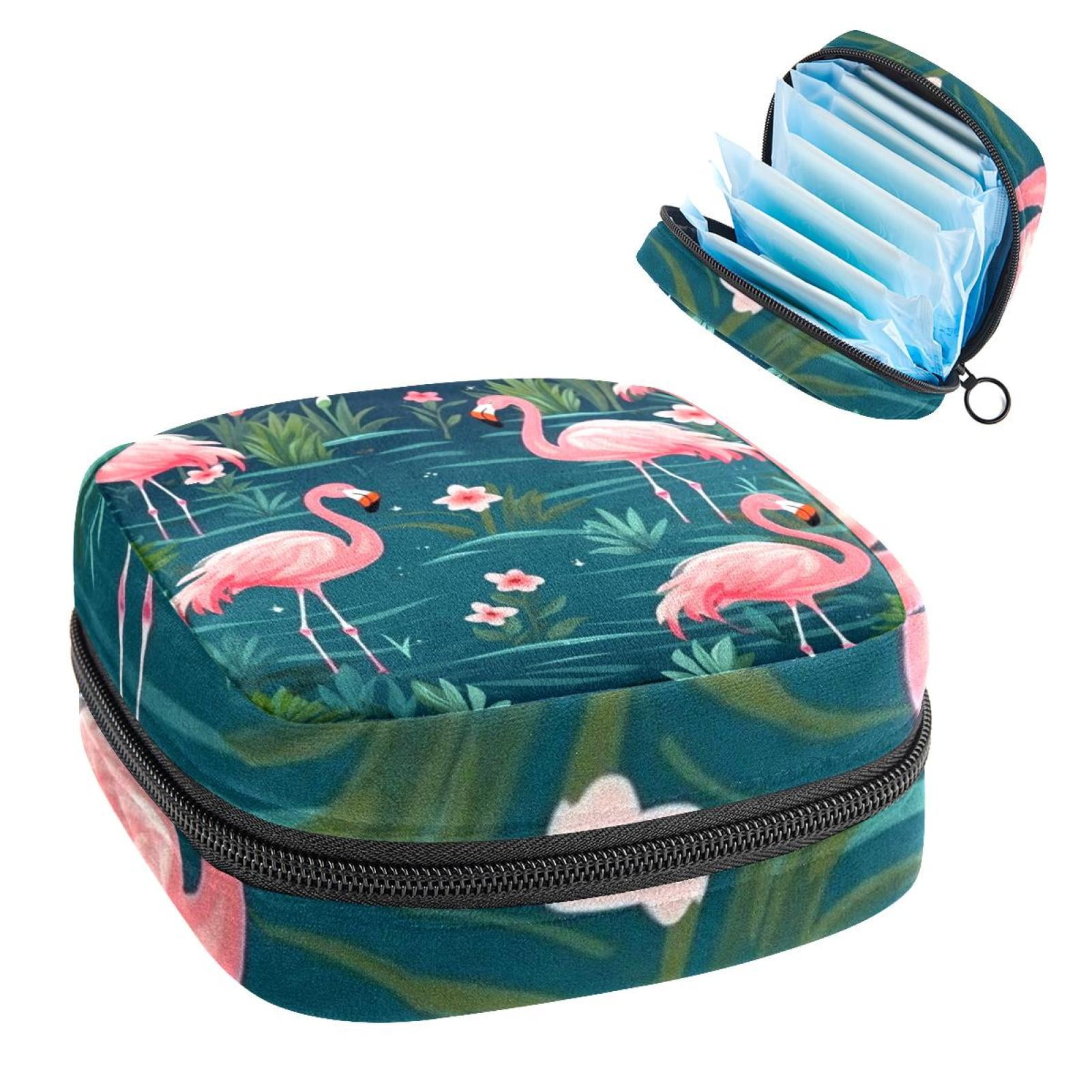 Flamingo Pad Bag Small Bag Canvas Pouch with Zipper Small Pouch with ...