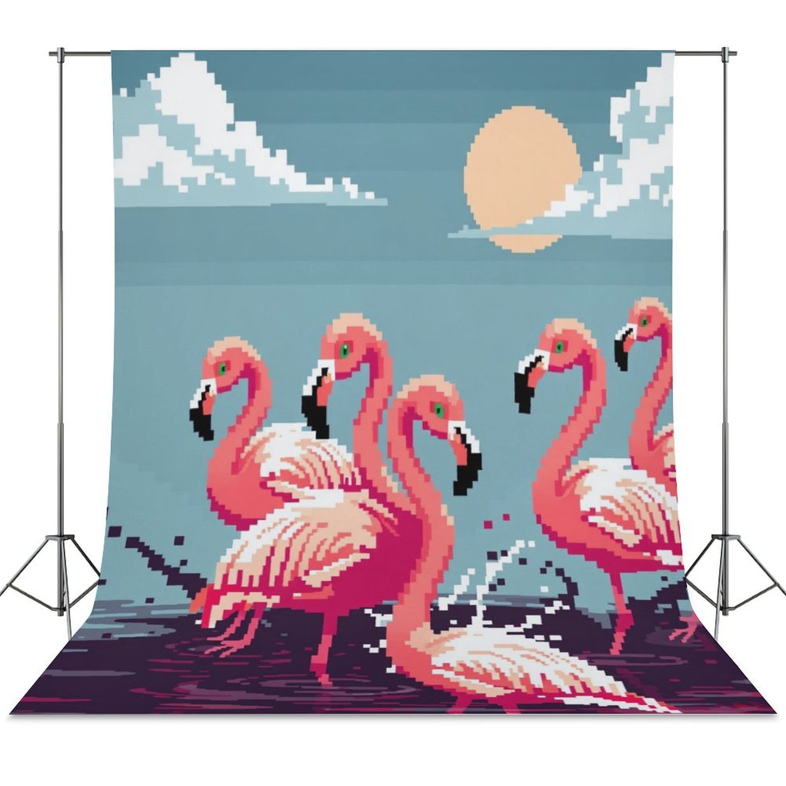 Flamingo Party Backdrop Birthday Decoration Backgrounds for Photographs ...