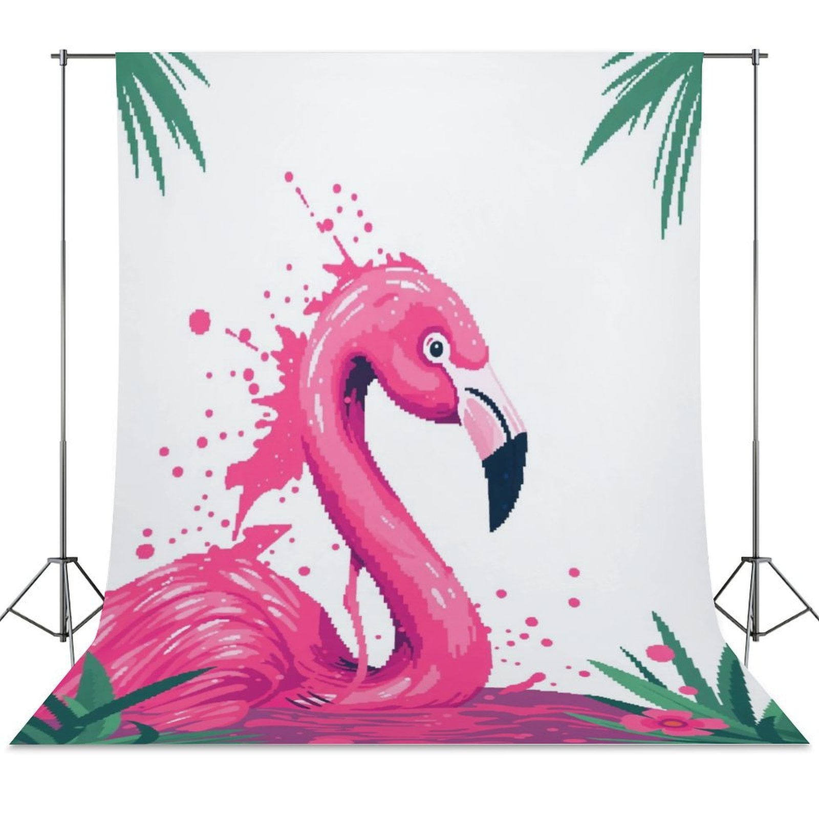 Flamingo Party Backdrop Birthday Decoration Backgrounds for Photographs ...
