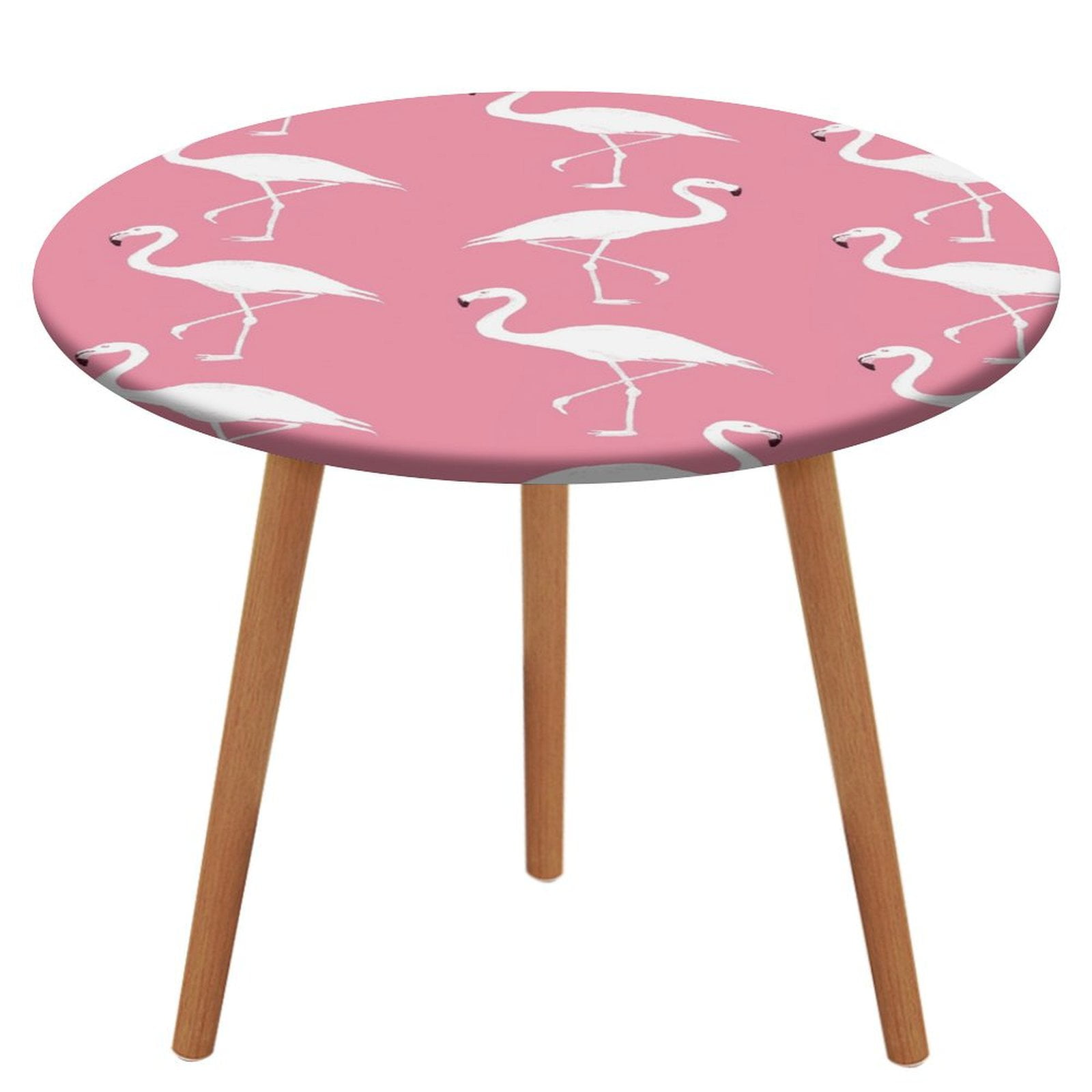 Flamingo Pattern Fitted Table Cover - Waterproof Elastic Edged Tablecloth Wipeable Table Cloth ...