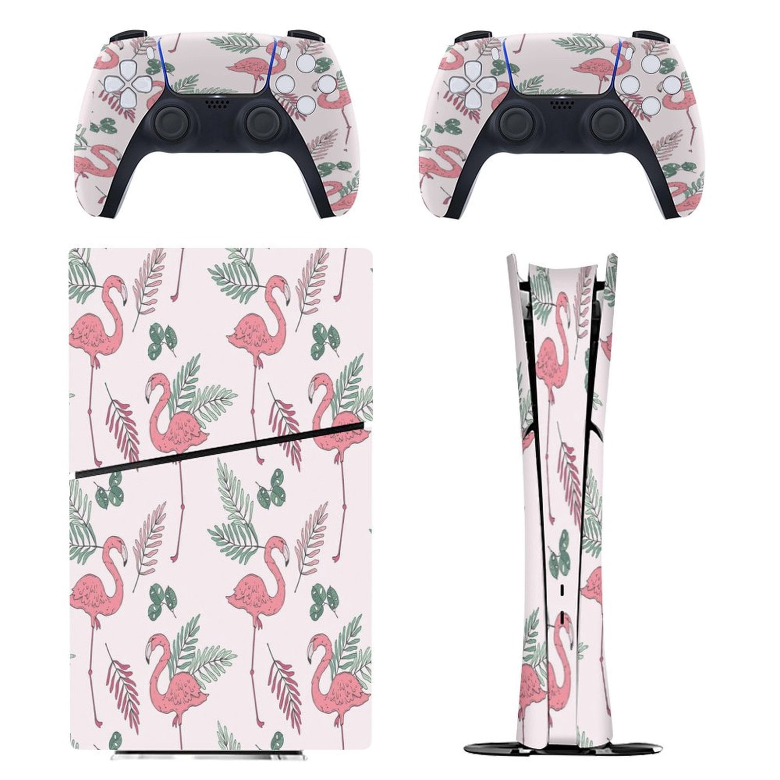 Flamingo Pattern PS5/PS5 Slim Digital Disc Skin Sticker For Console And Controller Skins ...