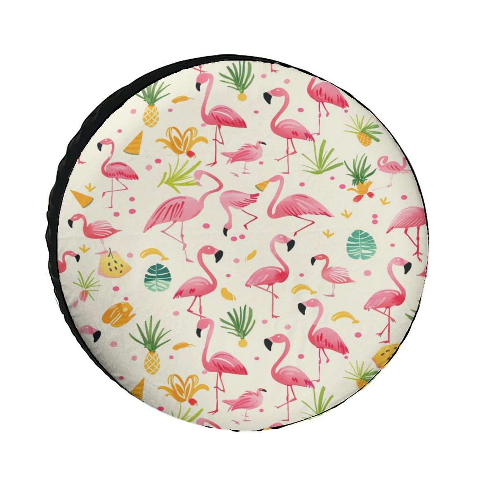 Flamingo Pattern Spare Tire Cover, Universal Wheel Tire Cover Dust ...