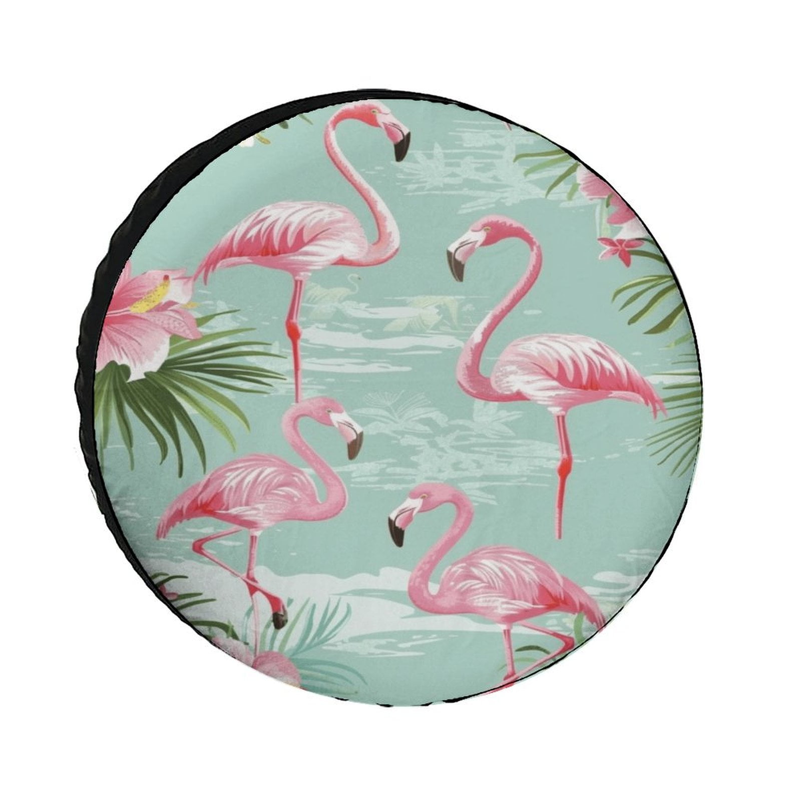 Flamingo Pattern Spare Tire Cover,Universal Wheel Tire Cover for ...