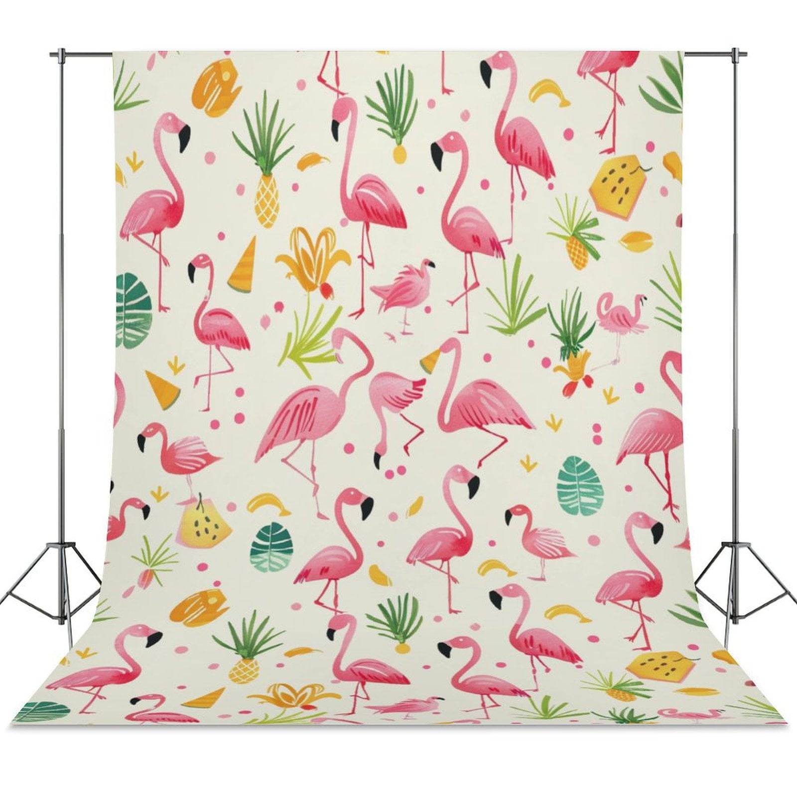 Flamingo Pattern Spring Wall Backdrop Background Floral Backdrops 5x7FT ...