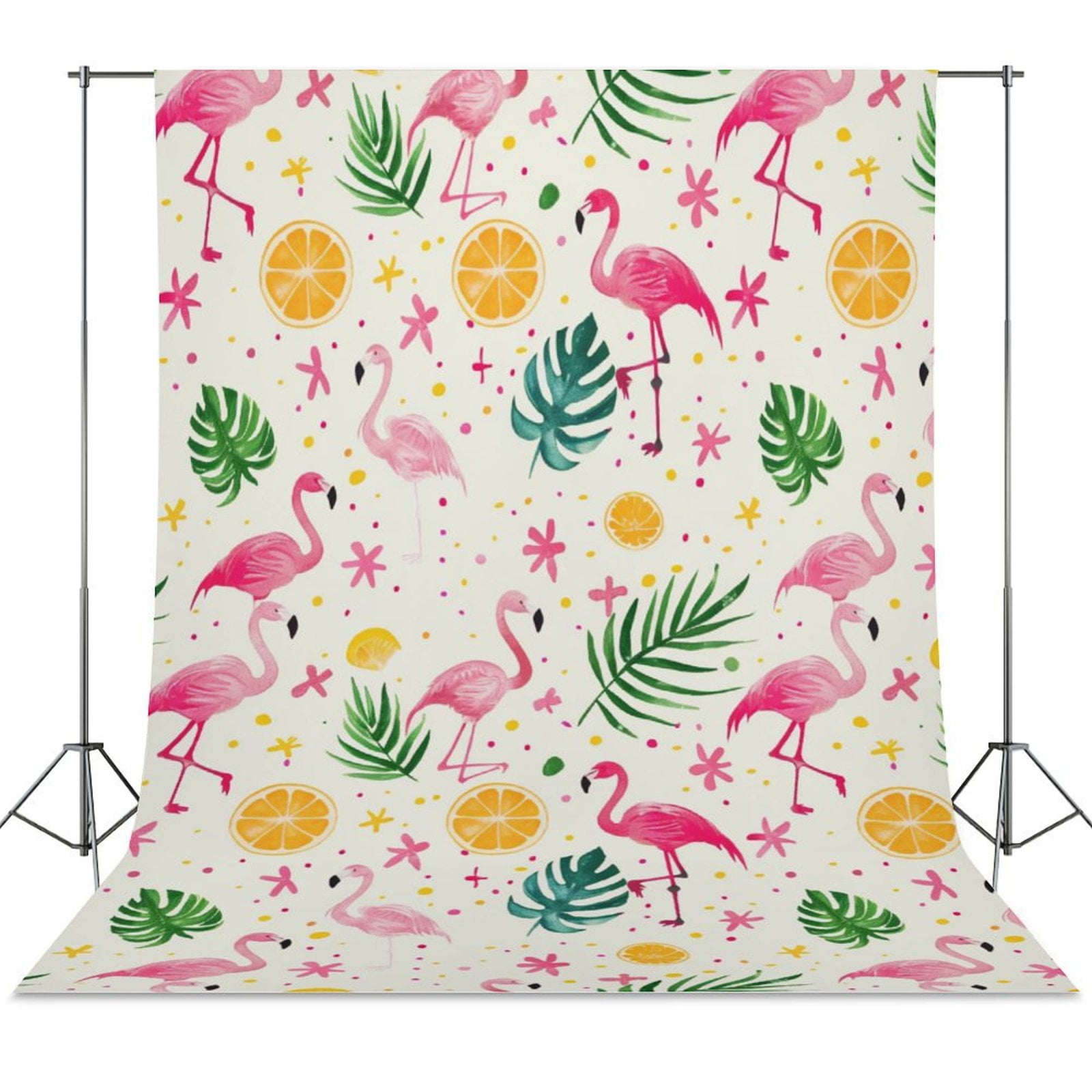 Flamingo Pattern Spring Wall Backdrop Background Floral Backdrops 5x7FT ...