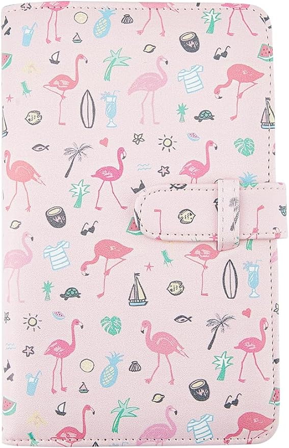 Flamingo Photo Album 3x2 Leather Cover Picture Storage Album with 108 ...