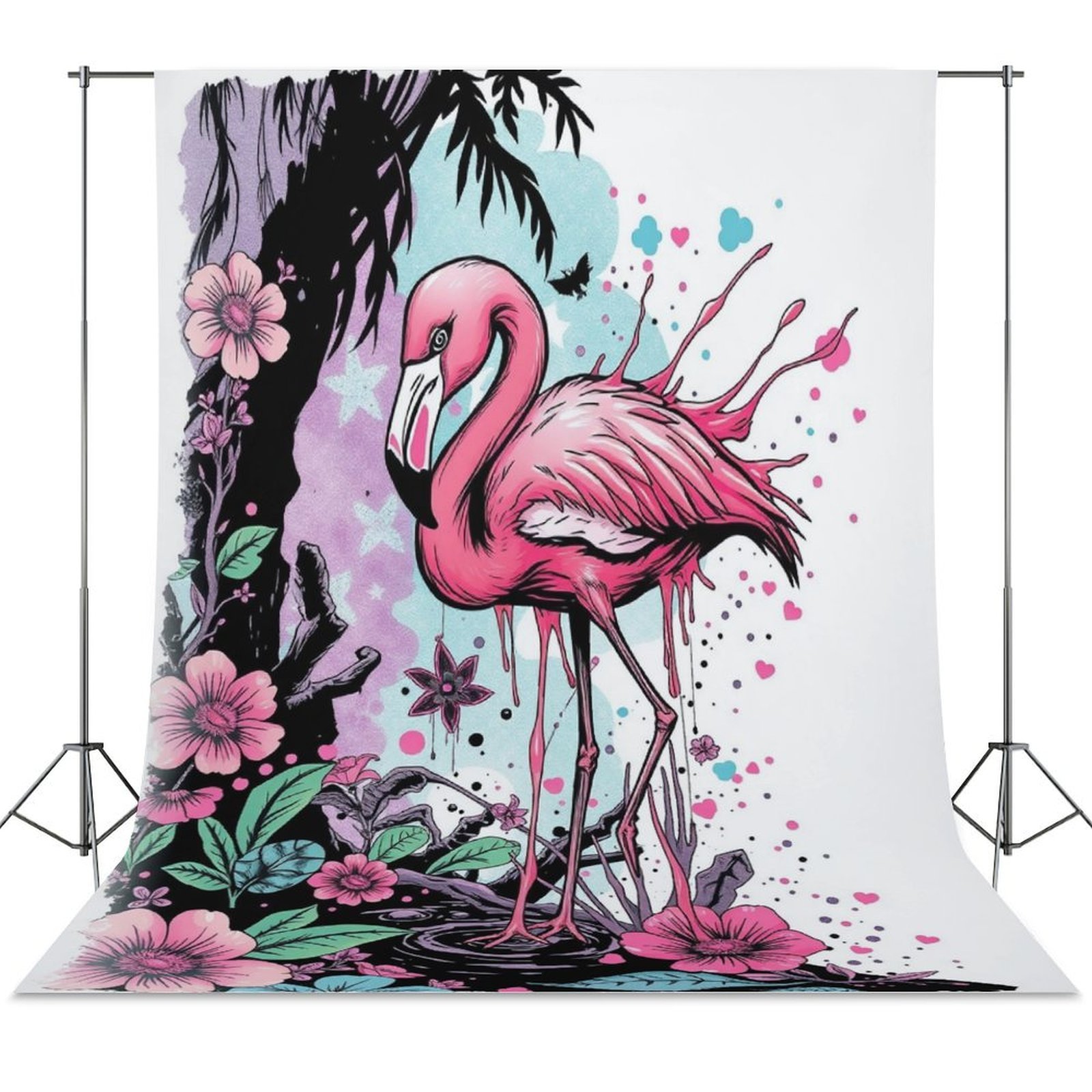 Flamingo Photography Backdrops Adult Photostudio Props Decors ...