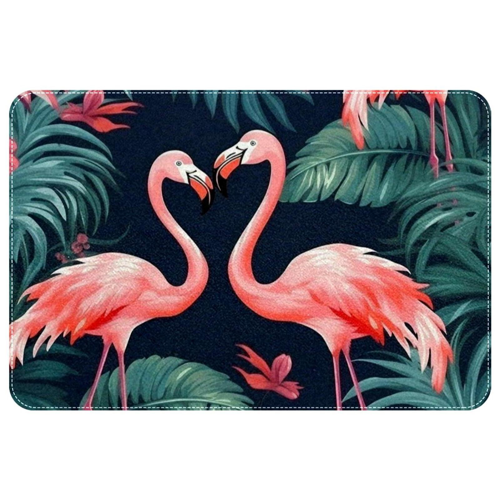 Flamingo Polyester Non-Slip Machine Washable Floor Rug Indoor Rug ...