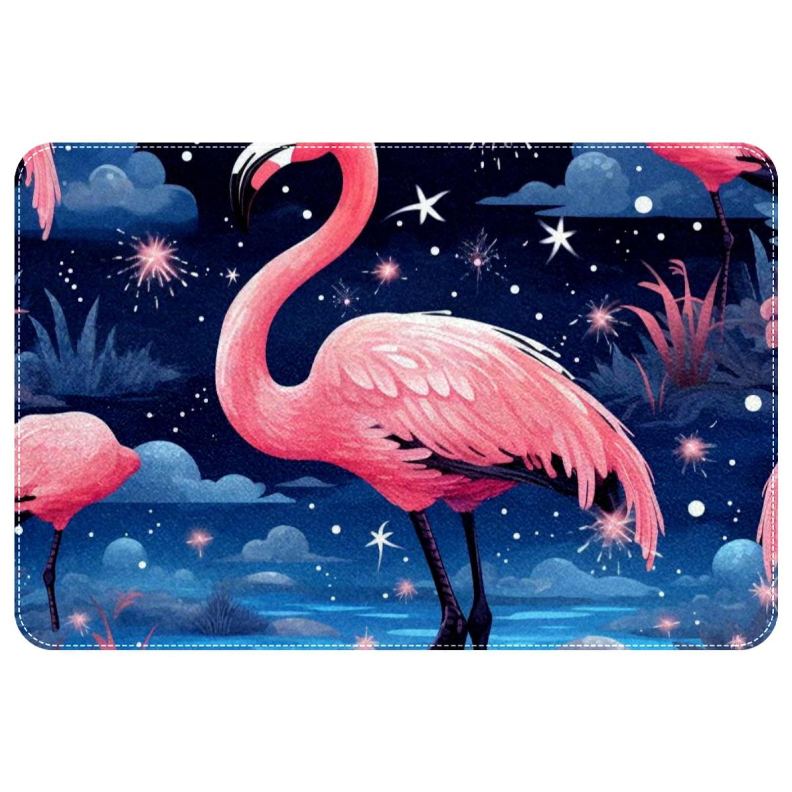 Flamingo Polyester Non-Slip Office Chair Mat Bath Rugs Floor Rugs ...