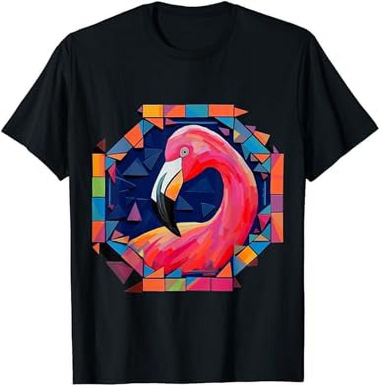Flamingo Polygon Artwork | Animal Motif Flamingo Large size loose black ...