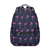 "Flamingo Print Backpack for School - Trendy & Waterproof Bookbag for ...