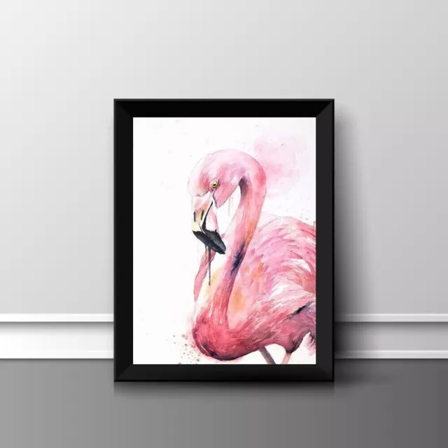 Flamingo Print Picture Poster Wall Art Home Decor Unframed New Gift NO ...