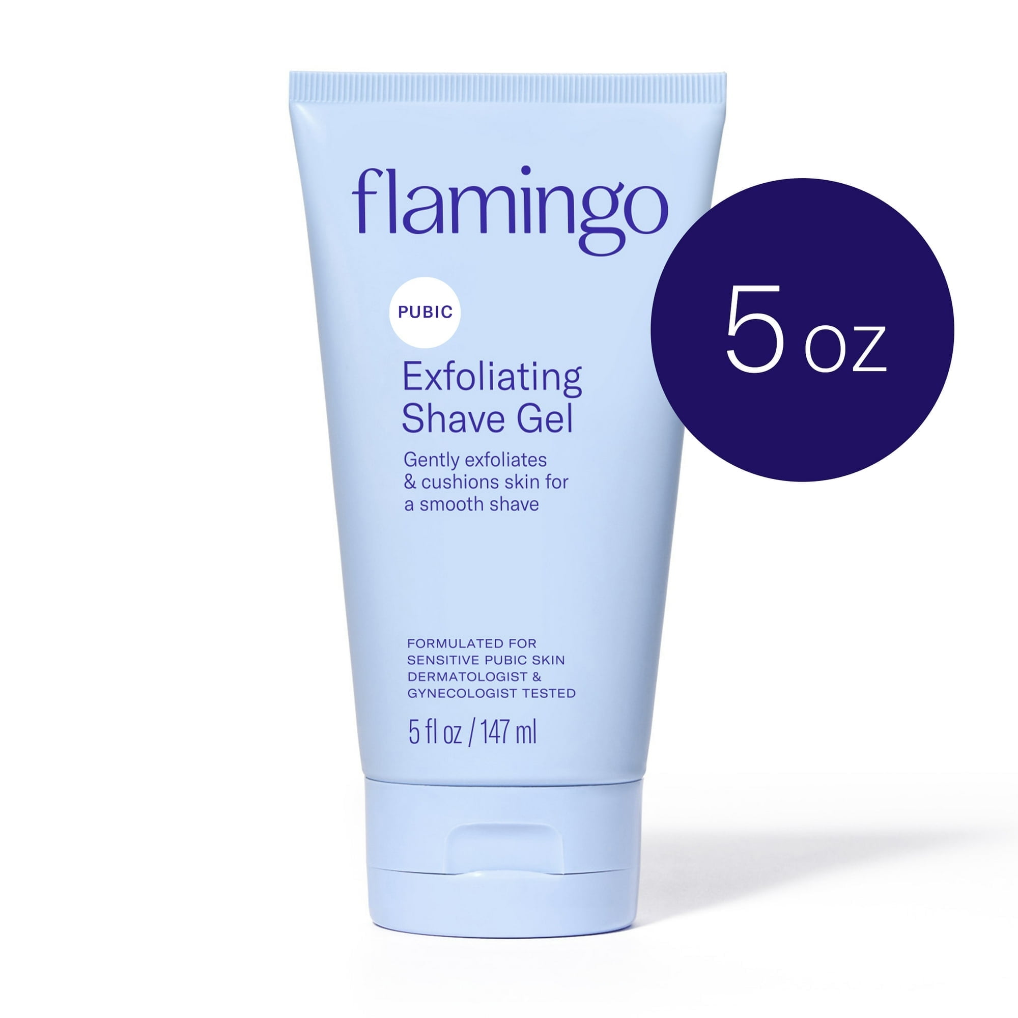 Flamingo Pubic Exfoliating Shave Gel for Women, 5 fl oz ( 2 Pack ...