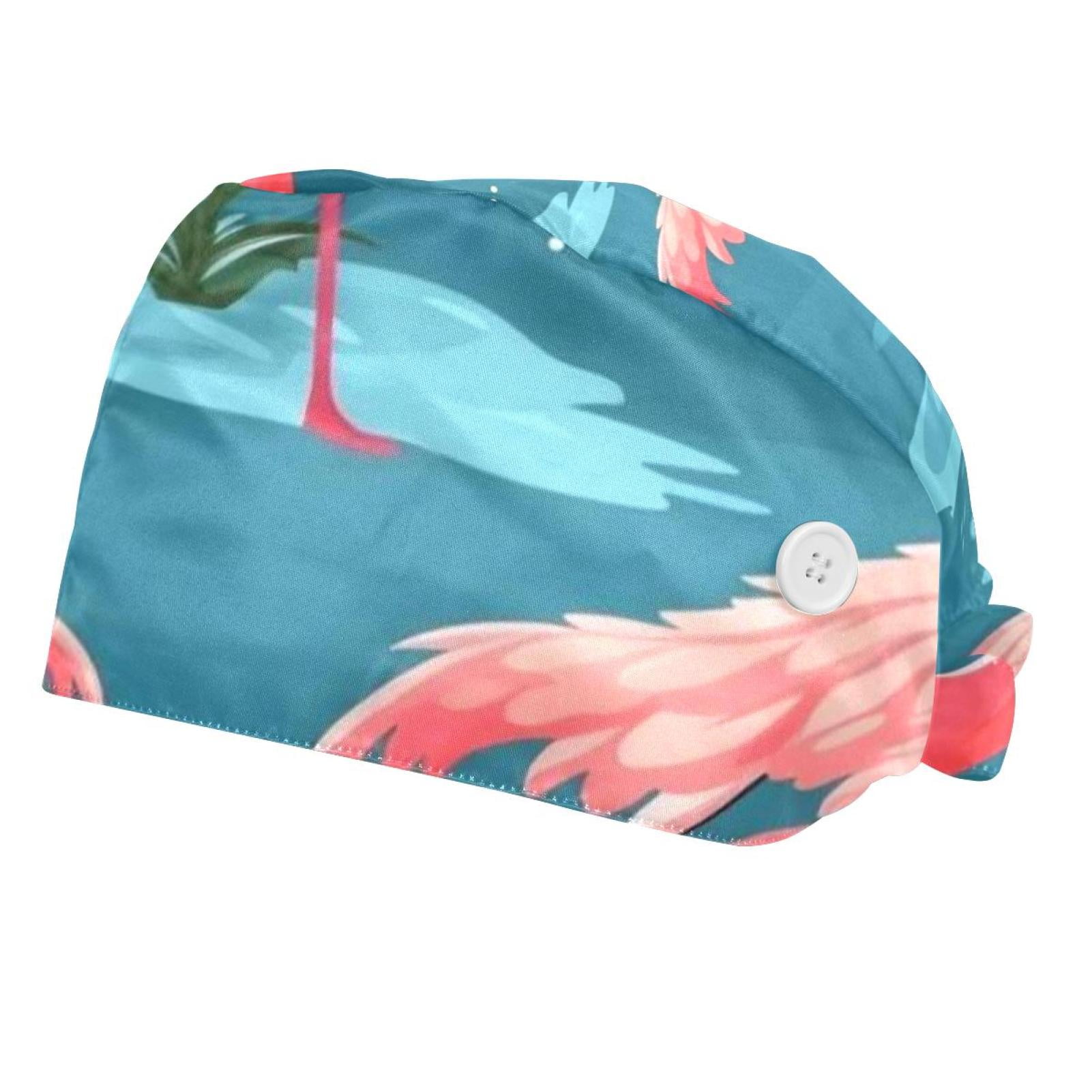 Flamingo Rainforest Adjustable Working Caps, Working Caps for Women Men ...